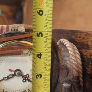 Rainbow | Wall Decor | Western Saddle With Rope Clock | Poshmark